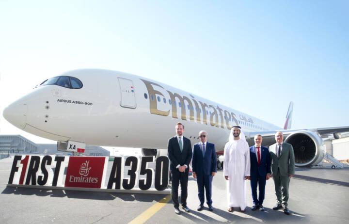 เอมิเรตส์ เปิดตัวเครื่องบินแอร์บัส A350 ลำแรกอย่างเป็นทางการ ...